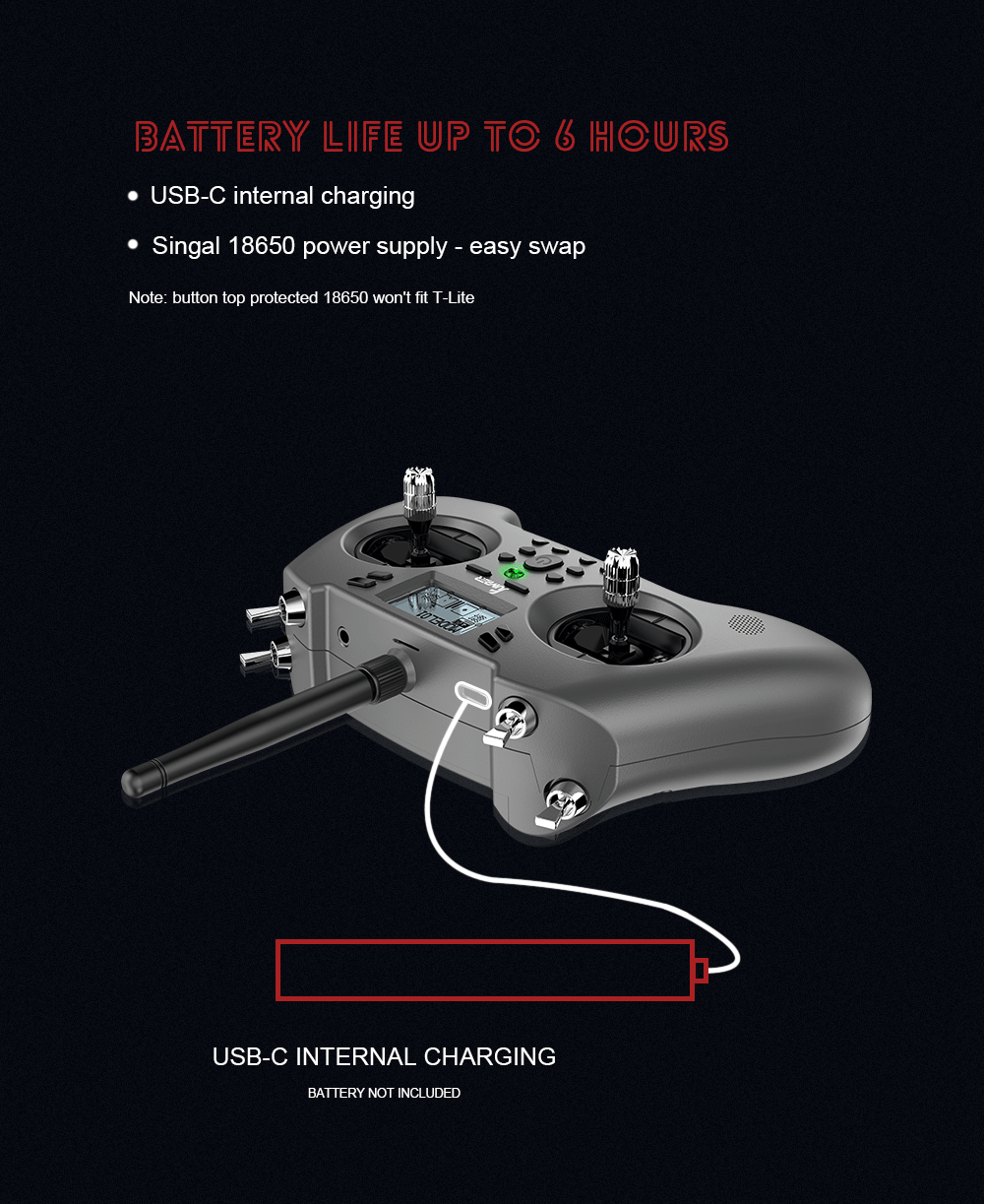 Jumper T Lite CC2500 module Radio Controller Hall Sensor Gimbals OpenTX ...